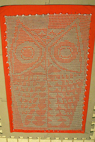 Ravelry: Owl Filet Modern Owl Curtain Wall Panel Chart Graph pattern by ...