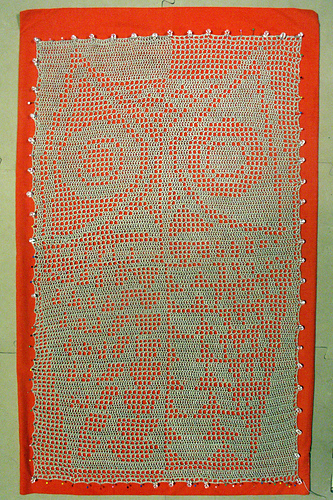 Ravelry: Owl Filet Modern Owl Curtain Wall Panel Chart Graph pattern by ...