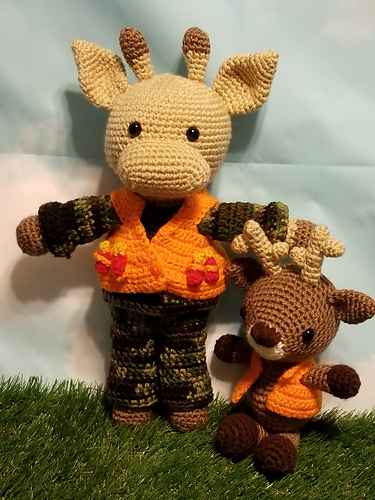 Ravelry: Pookie Hunter Outfit & Bubba Buck pattern by Kelli's Kreations