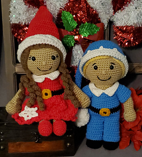 Ravelry: Pookie Christmas Elves pattern by Kelli's Kreations