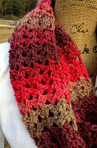 Ravelry: Sunset Scarf pattern by Kathy Lashley