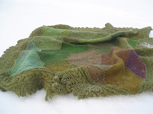 Ravelry: Mountain Laurel Counterpane Blanket pattern by Kim Brody Salazar