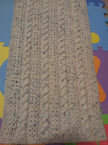 Ravelry: Coin Lace and Cable Wrap pattern by Shui Kuen Kozinski