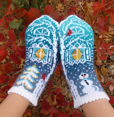 Ravelry: Christmas Eve Mittens pattern by Elena Maltseva