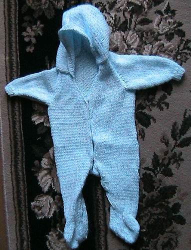 Ravelry: Hooded Baby Grow pattern by Linda Mynhardt