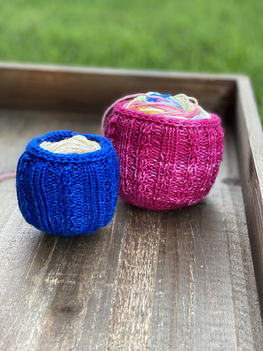Ravelry: Mini Yarn Cozy (Knit) pattern by Knitty Natty
