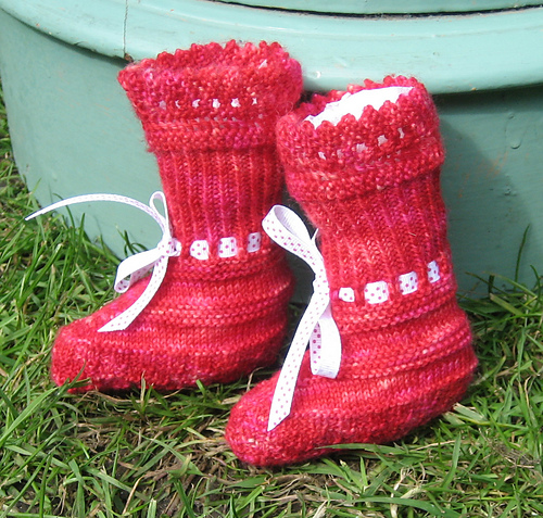 Ravelry: Baby's Knitted Boot pattern by The Girl's Own Paper