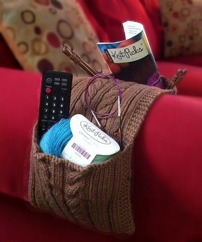 Ravelry: Ordine: the Cabled Couch Caddy pattern by Tammie Tesone