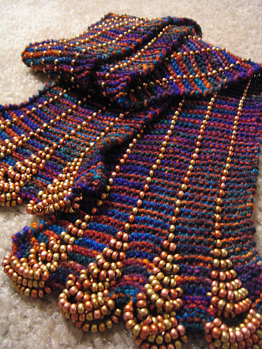 Ravelry: TNT Beaded Scarf pattern by Deanna K. Van Assche
