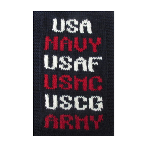 Ravelry: Stars and Strips Knit Christmas Stocking pattern by Robin Denney