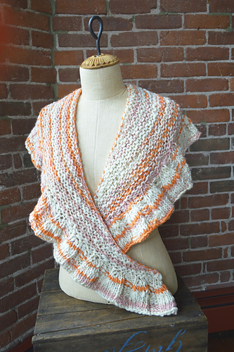 Ravelry: Pixie Ruffle Shawl pattern by Susan Sheby