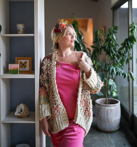 Ravelry: Garden Party Sweater pattern by Cheryl Kubat