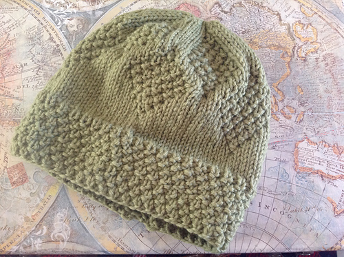 Ravelry: Textured Diamonds Hat pattern by Linda Nolan