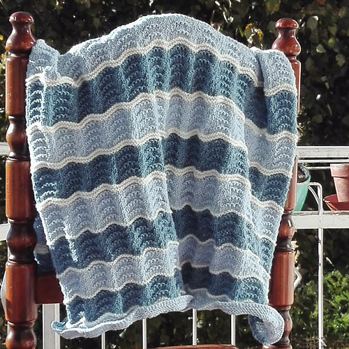 Ravelry: Waves baby blanket pattern by Knitting For Breakfast