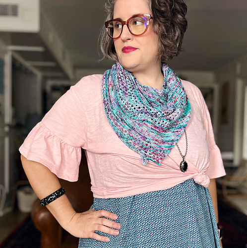 Ravelry: Rebel Girl Shawl pattern by Lesley Anne Robinson