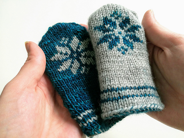 Ravelry: Double knitted baby mittens pattern by Ida-Maria Tyyskä