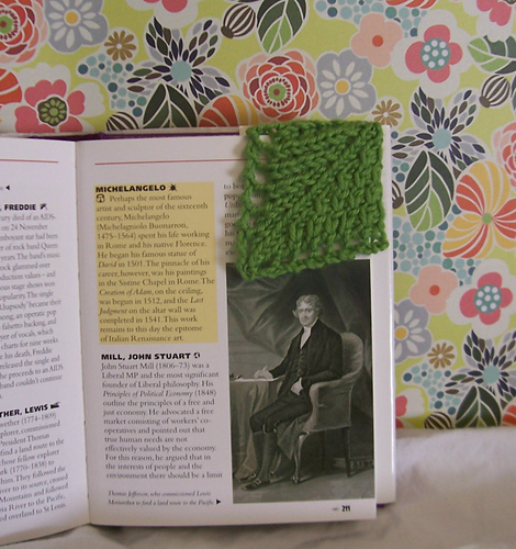 Ravelry: 4 Leaf Corner Bookmark pattern by Kara L. Mayfield