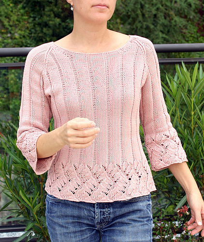 Ravelry: Chinese Lace Pullover pattern by Angela Hahn