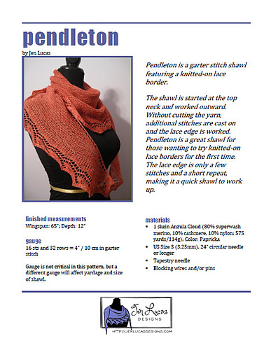 Ravelry: Pendleton pattern by Jen Lucas