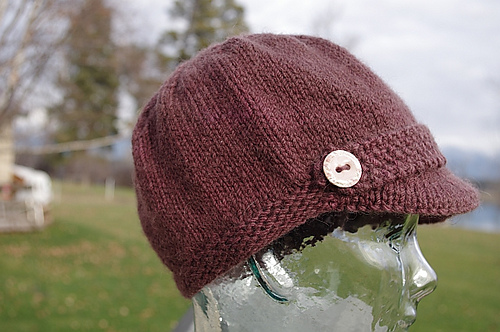 Ravelry: baseball type brim hat pattern by Mary Warner