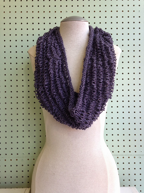 Ravelry: Dropped Stitch Spring Cowl pattern by Haley Waxberg