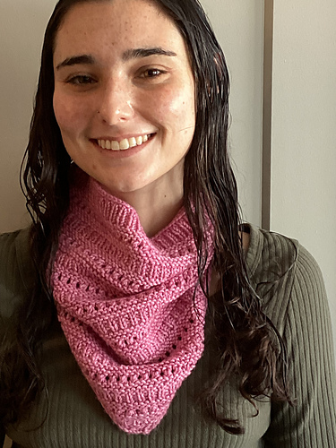 Ravelry: IRL Bandana Cowl pattern by Kacey Herlihy