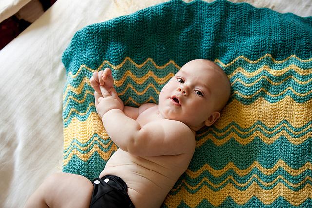 Ravelry: knitorious' Chevron Baby Blanket for Zim