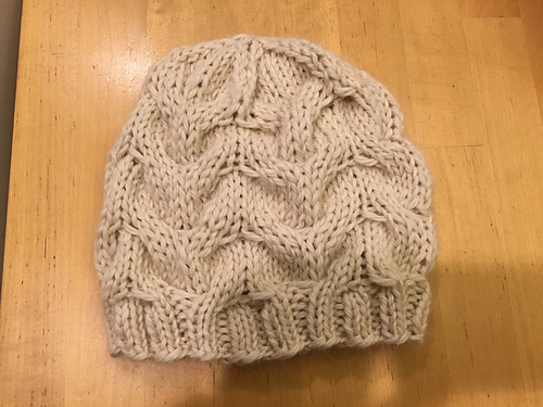 Ravelry: Cable Chevron Hat pattern by Gretchen Tracy