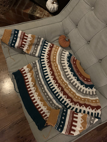 First All-Over Colorwork Sweater! : r/knitting