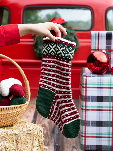 Ravelry: Cold Winter's Night Stocking pattern by Mary O'Shea