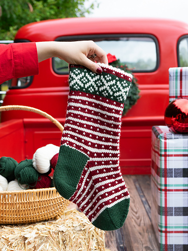 Ravelry: Cold Winter's Night Stocking pattern by Mary O'Shea