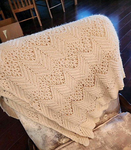 Ravelry: Fisherman Ripple Afghan pattern by Herrschners