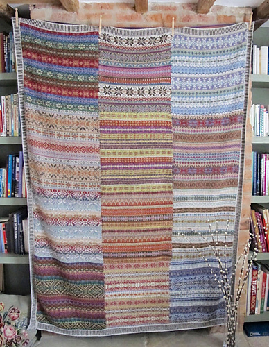 Ravelry: Fairisle Club: Traditional Fair Isle Throw pattern by Marie Wallin