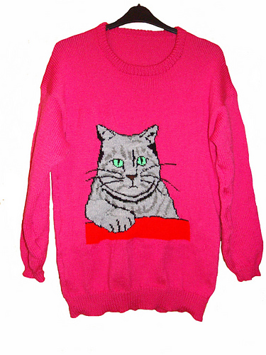Ravelry: Grey Kitty Cat Jumper pattern by Blonde Moments