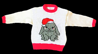 Ravelry: Christmas Bunny Rabbit Jumper pattern by Blonde Moments