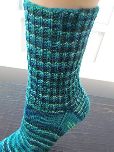 Ravelry: Half Rib Socks pattern by Krista Werbil