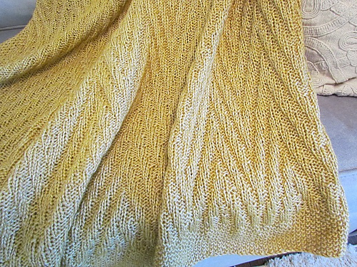 Ravelry: TO and FRO Reversible Throw Blanket pattern by Krista Werbil