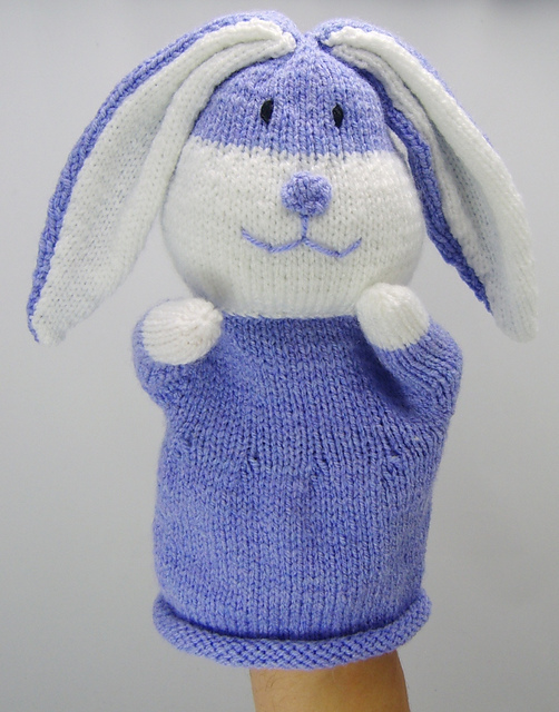 Ravelry: Rabbit Hand Puppet pattern by Knitting by Post