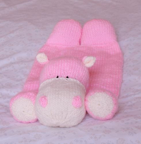 Ravelry: Hippo Pyjama Case pattern by Knitting by Post