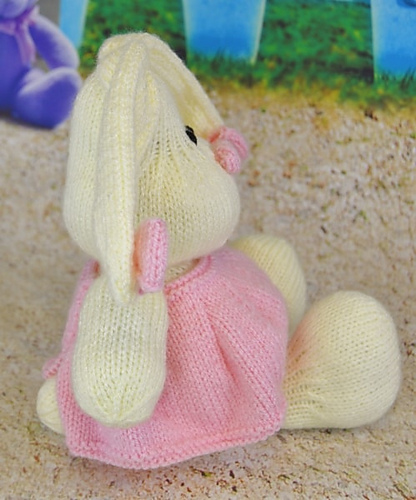 Ravelry: Cotton Candy Bunny pattern by Knitting by Post