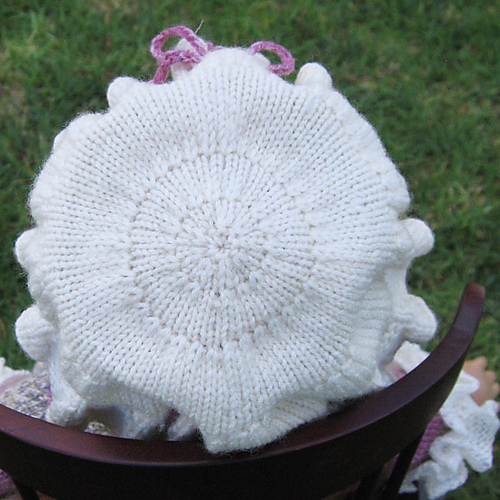 Ravelry: Mob Cap for Tea Time for American Girl pattern by Carla Cuadros