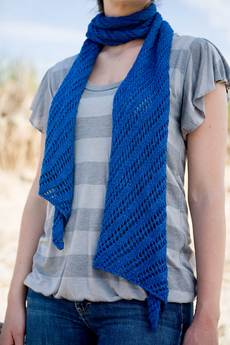 Ravelry: Wakefield Diagonal Lace Scarf pattern by Melissa LaBarre