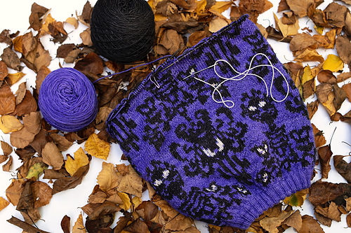 Ravelry: Haunted Mansion Dog Snood & Human Cowl pattern by Cassandra Jones