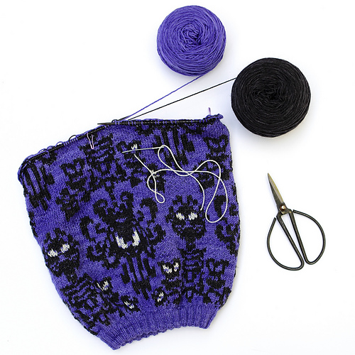 Ravelry: Haunted Mansion Dog Snood & Human Cowl pattern by Cassandra Jones