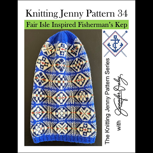 Ravelry: Knitting Jenny 34: Fair Isle Fisherman's Kep Hat pattern by ...