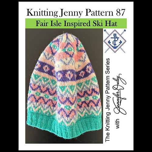 Ravelry: Knitting Jenny 87: Fair Isle Ski Hat pattern by Jennifer Daley