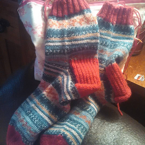 Ravelry: Easy Magic Loop Sock pattern by Courtney Aten