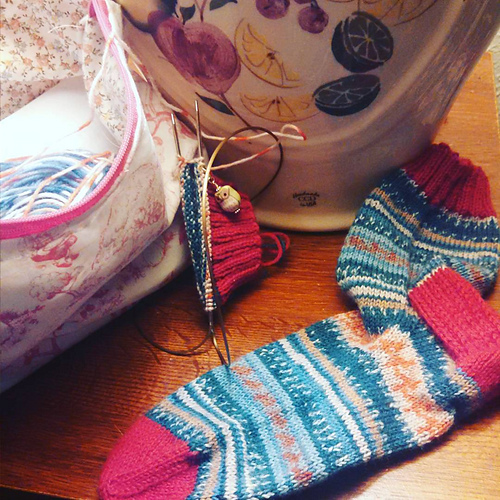 Ravelry: Easy Magic Loop Sock pattern by Courtney Aten