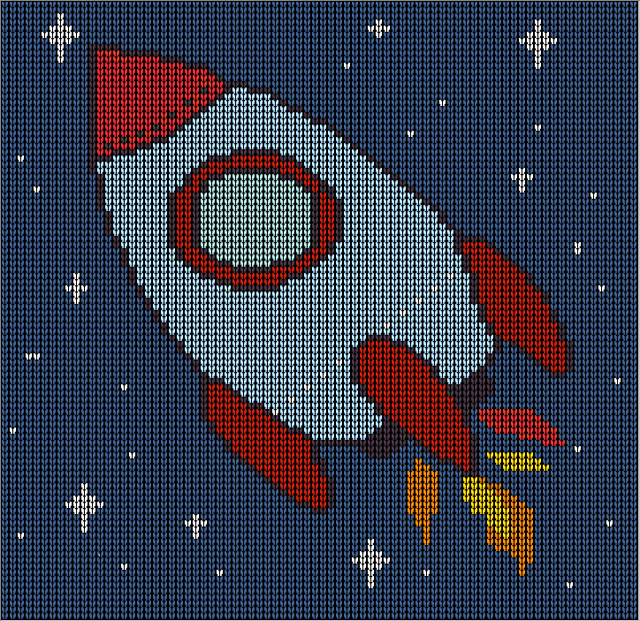 Ravelry: space ship knitting pattern pattern by irene court