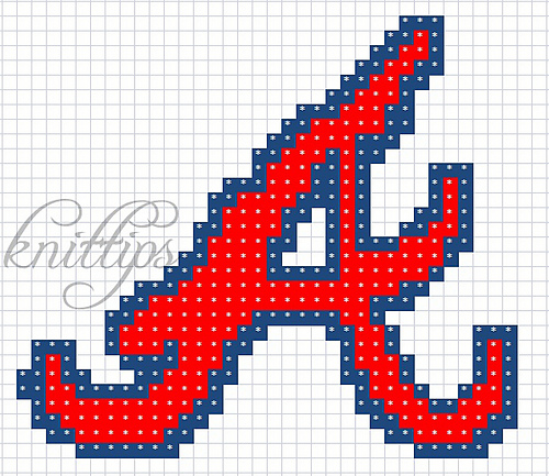 Ravelry: Atlanta Braves Chart pattern by Jessica Athey